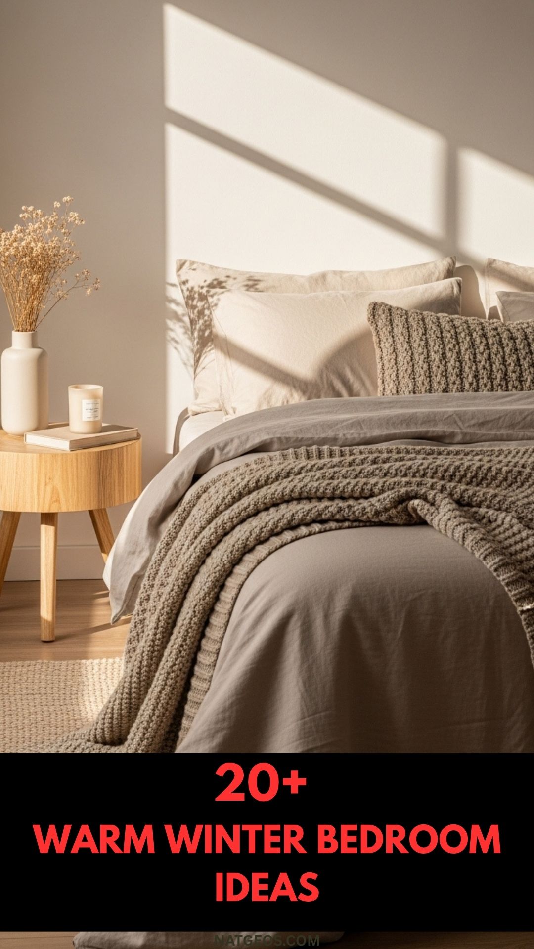 20 Warm Winter Bedroom Ideas – Neutral Tones & Soft Textures - Natgeos