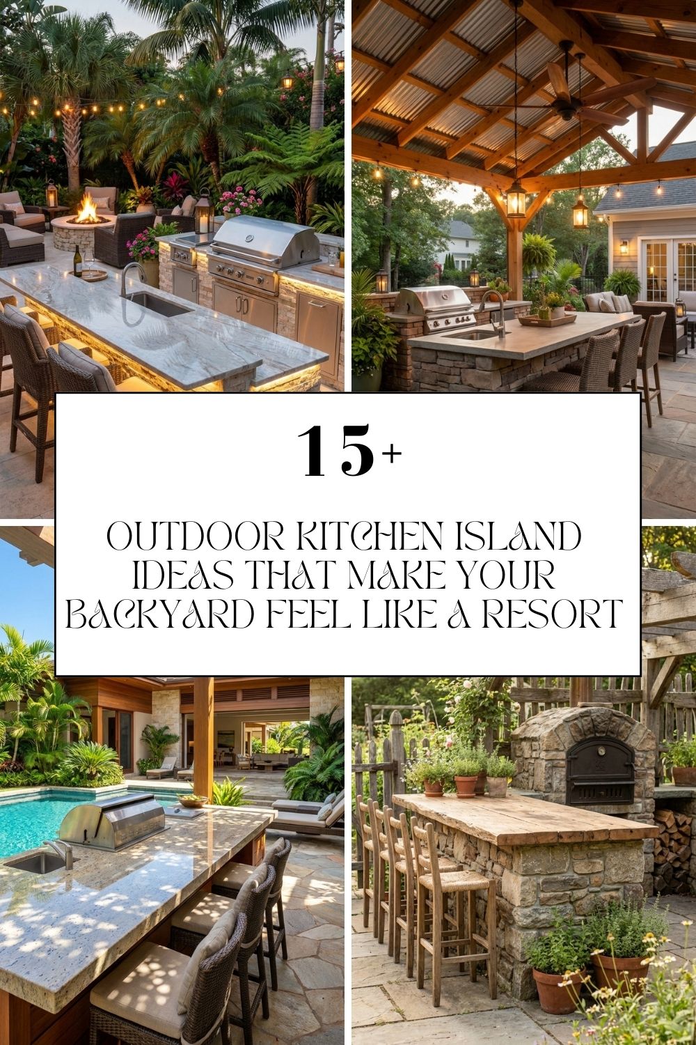 15 Outdoor Kitchen Island Ideas That Make Your Backyard Feel Like a ...